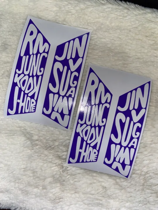 BTS Logo with Members’ Name Decal Sticker | Lazada PH