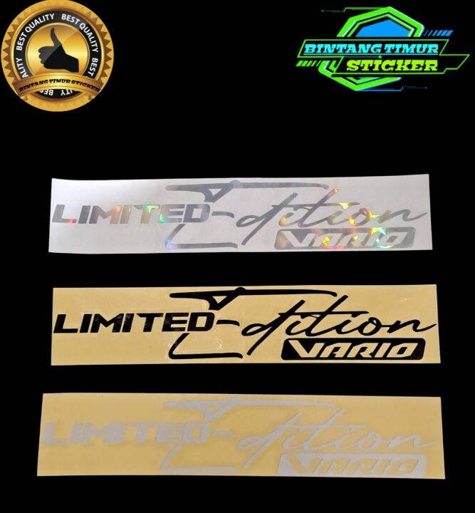 STICKER LIMITED EDITION VARIO CUTTING | Lazada Indonesia