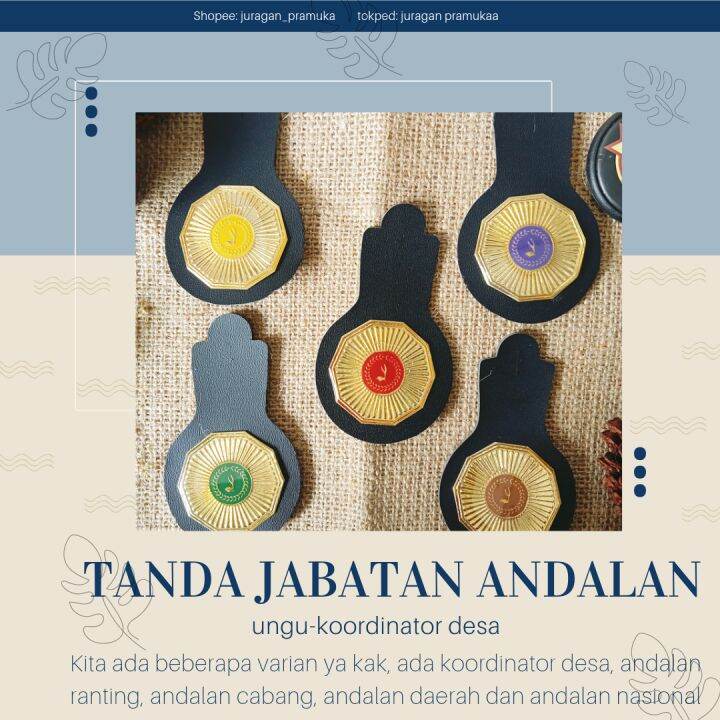 TANDA JABATAN PRAMUKA ANDALAN TIMBUL | Lazada Indonesia