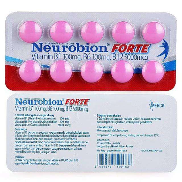 (COD) VITAMIN NEUROTROPIK NEUROBION FORTE 10TAB VITAMIN B1 B6 B12 OBAT ...