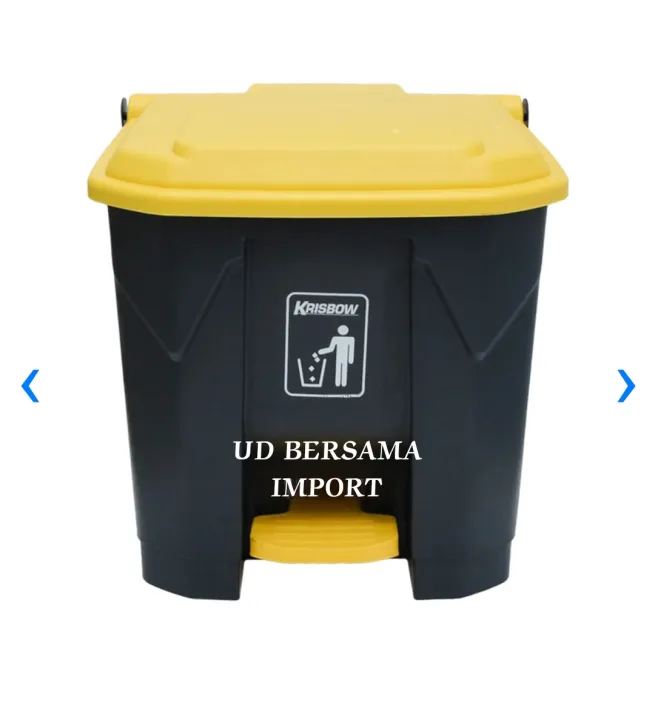 KRISBOW Tempat Sampah Outdoor 30L/Dustbin Disertai Pedal | Lazada Indonesia