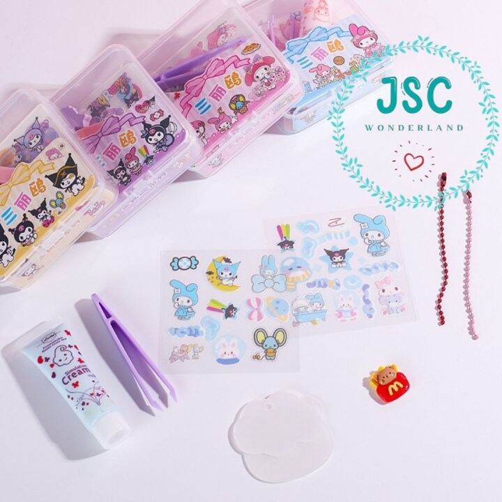 Art & Craft Kit DIY Cream Glue Gooka Japanese Sanrio Keychain Set DIY ...