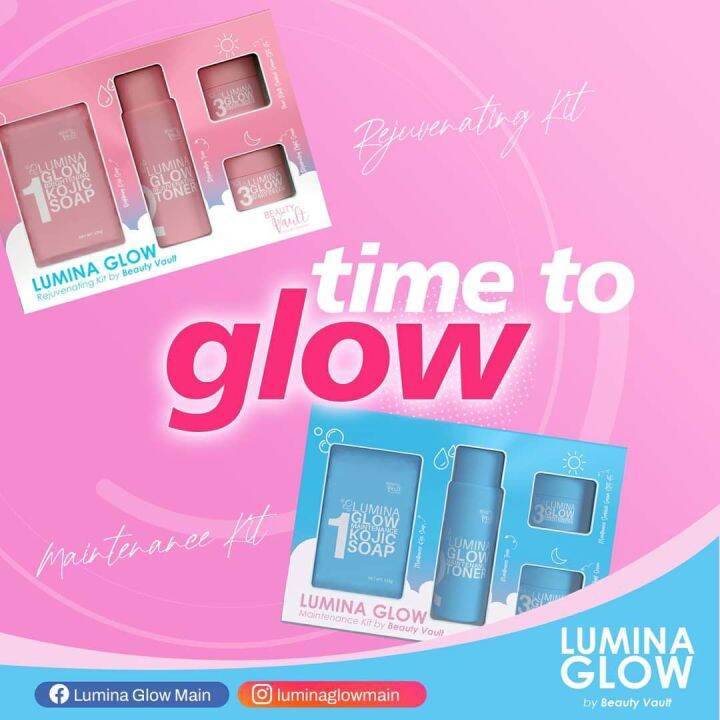 LUMINA GLOW BY BEAUTY VAULT (REJUVENATING AND MAINTENANCE) AUTHENTIC ...