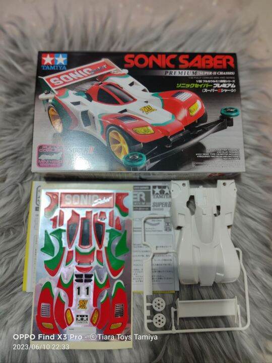 Tamiya 19432 Body Sonic Saber Premium Super 2 Chassis + Decal + Box ...
