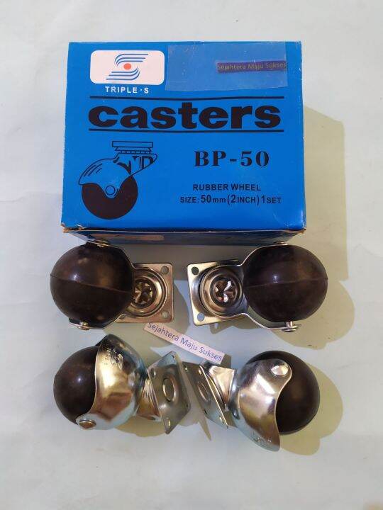 Roda kursi sofa/ Roda Spring bed/ Roda kursi Karet Caster triples BP-50 ...