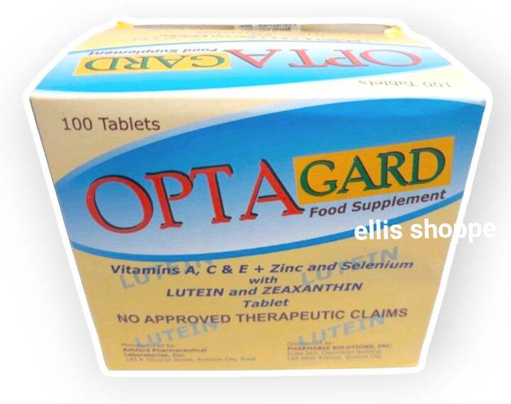 OPTAGARD Vitamin A, C, E + Zinc & Selenium w/ Lutein and Zeaxanthin ...