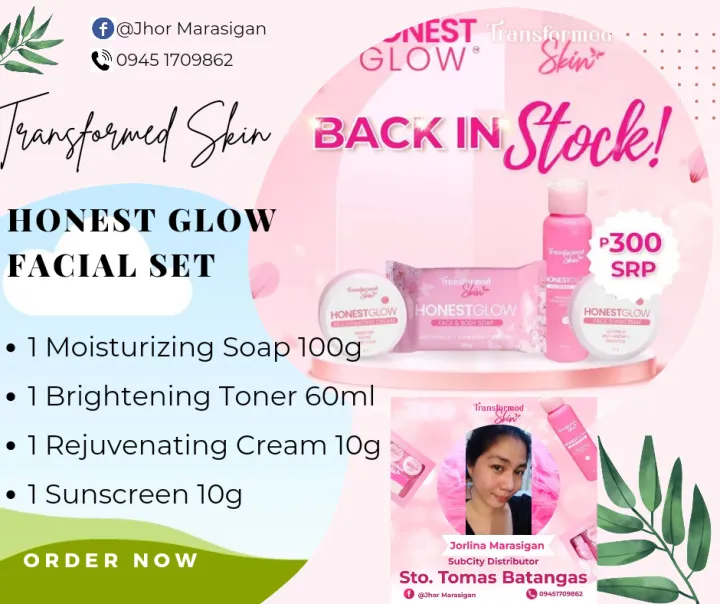 TRANSFORMED SKIN HONEST GLOW FACIAL SET | Lazada PH