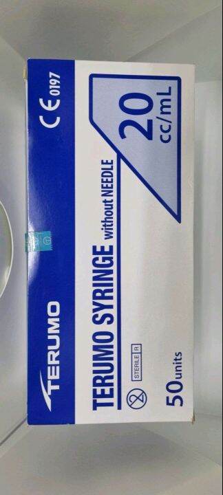 Terumo Syringe 20cc/ml (Luer Lock Tip) x 1 piece | Lazada