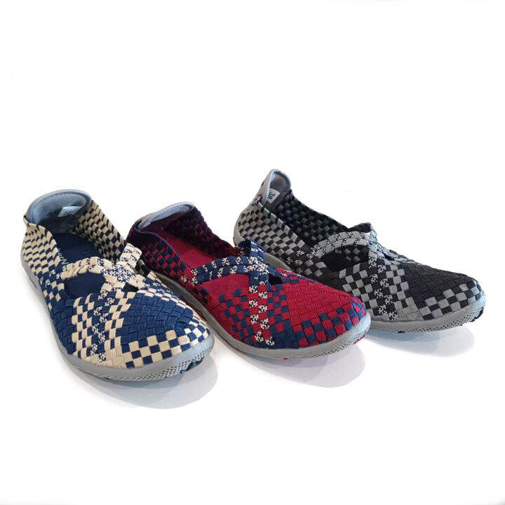Sepatu Rajut Flat Shoes Bernice Woven Shoes 816 Sepatu anyaman wanita ...