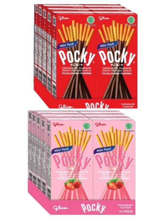 Glico Pocky mini pack 22g 1 pak isi 10pcs | Lazada Indonesia