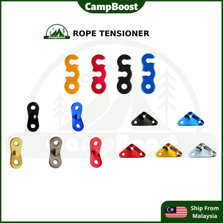 CampBoost Aluminium Tent Paracord Rope Tensioner Penegang Tali Camping ...