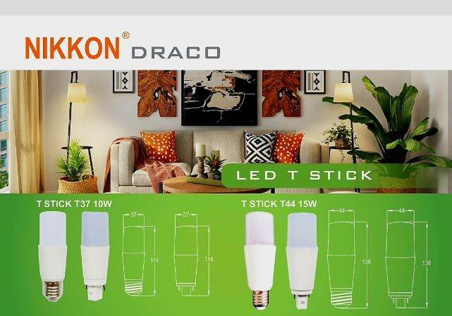 NIKKON LED STICK BULB 10W 15W ES PLC 6500K DAYLITE | Lazada