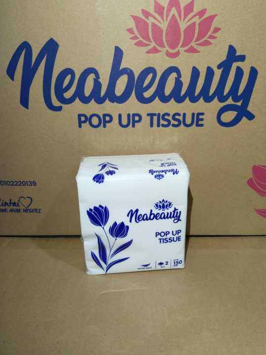 Tissue Tisu Neabeauty Pop Up 150 Sheet 2Ply Virgin Pulp Extra Soft ...