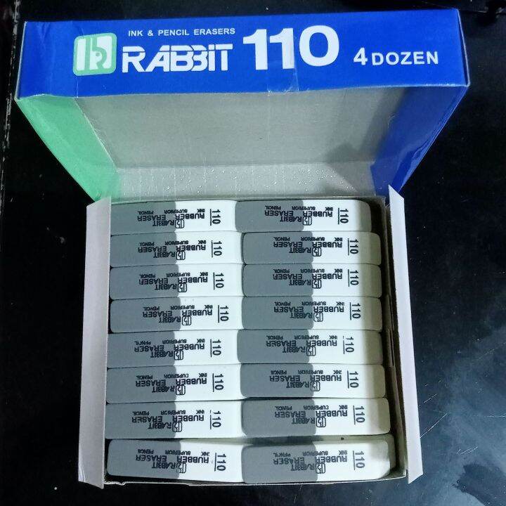 Pencil erasers/Rabbit (1box/48 pcs) | Lazada PH