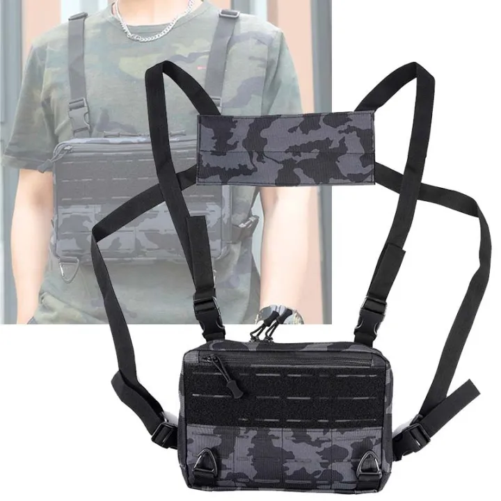 Laser Tactical Chest Bag Men's Functional Vest Bag Survival Army CAMO ...