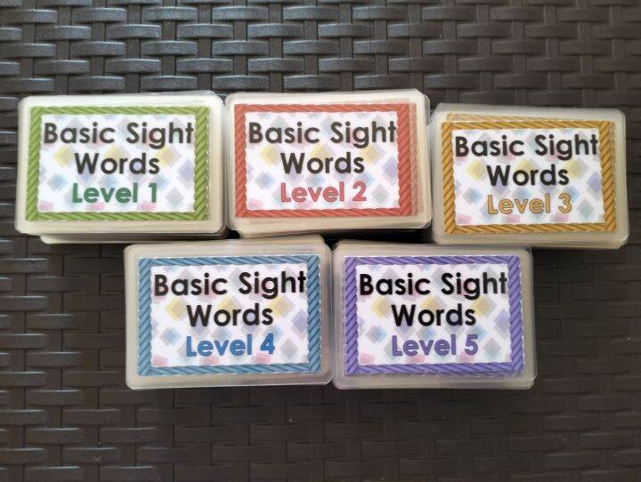 Basic Sight Words Level 1 to 5 (laminated) free ringbind | Lazada PH
