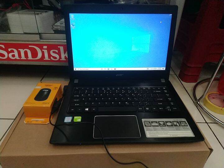 Laptop Acer E5-476G-34UX Intel Core i3 -6006U 2.00Ghz NVIDIA GEFORCE MX130 with 2gb VRAM Ram 4gb ...