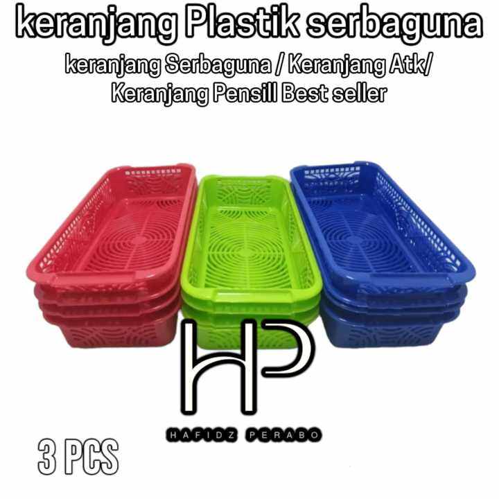 KERANJANG PLASTIK SERBAGUNA PROMO 3 PCS JUAL GROSIR / MURAH POL / KERANJANG CABAI KERANJANG ...