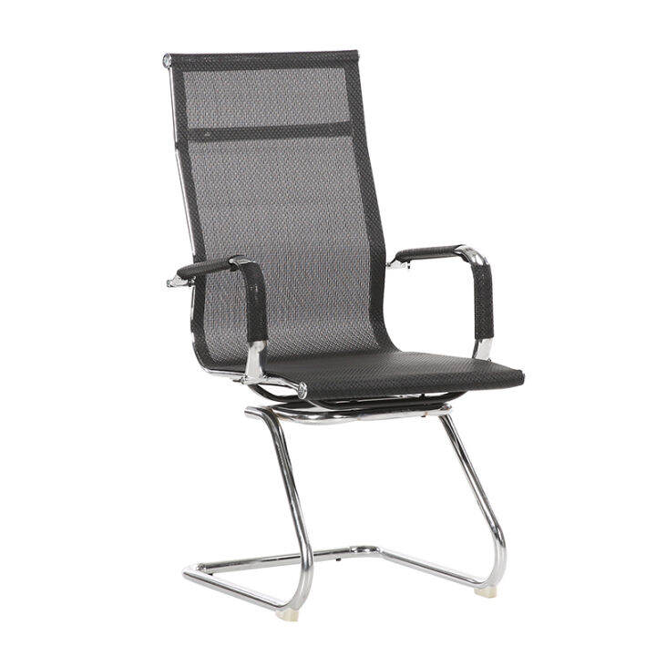 Simple Conference Office Chair Bow-Shaped Lifting Swivel Chair Mesh ...