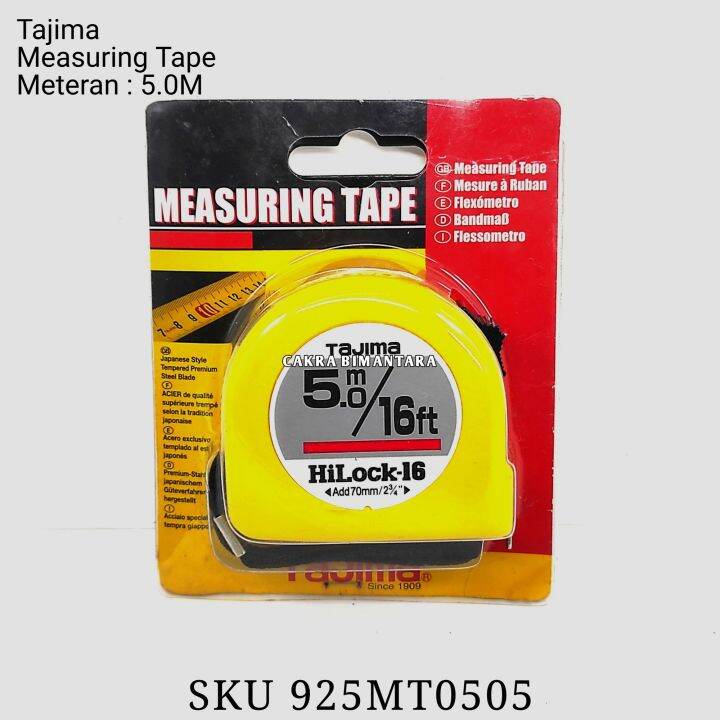 Tajima measuring tape 5M meteran 5 M Roll Meter japan 16 Feet | Lazada ...