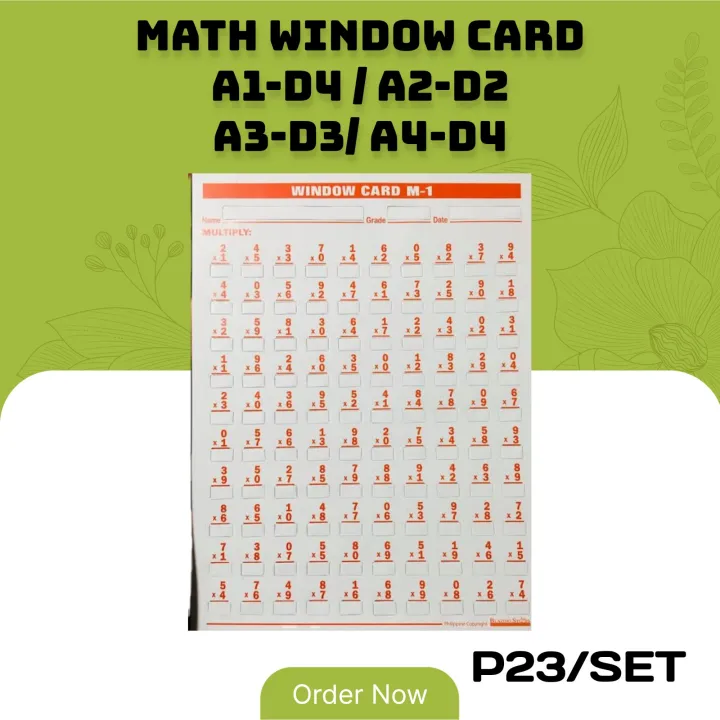 Window Card Set | Lazada PH