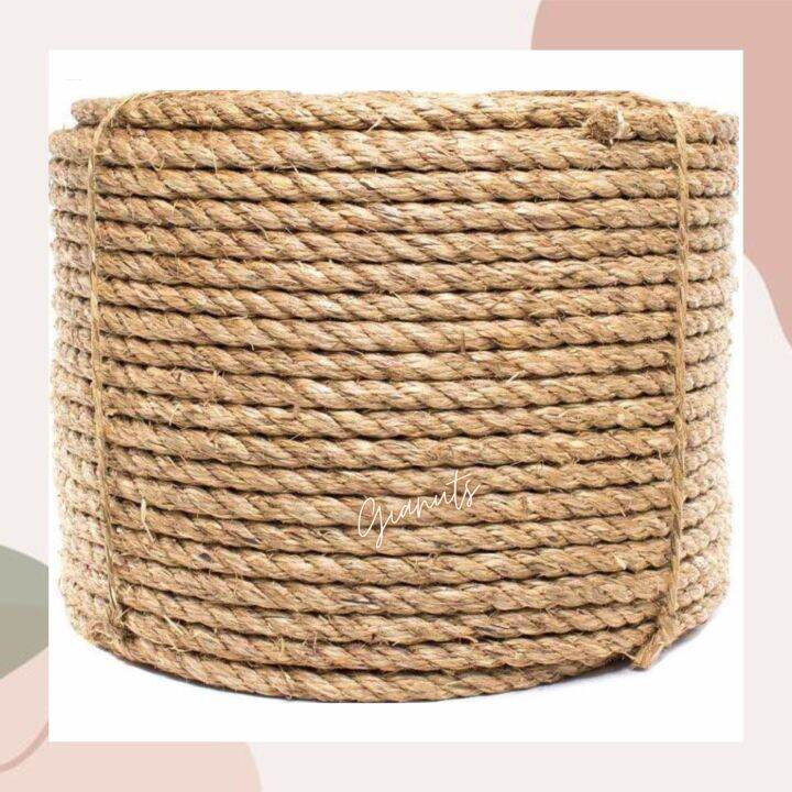 Twisted Abaca Manila Rope Natural for Indoor and Outdoor Use 3/8 Sold ...