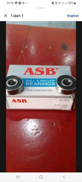 Ball bearing 627 2RS ASB | Lazada Indonesia