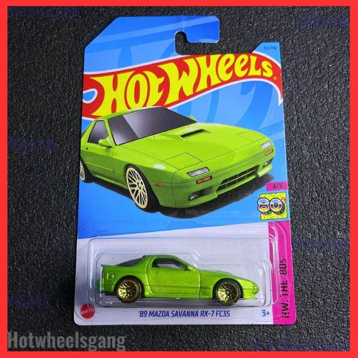 Hot Wheels Mazda Savanna RX-7 FC3S 1989 JDM 2023 Green Model Diecast ...