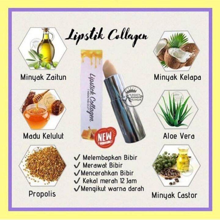 LIPSTIK COLLAGEN DHERBS | Lazada