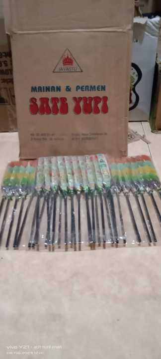 Permen Yupi Sate [1 Pak isi 10 Tusuk ] Permen Yupi Sate warna Warni ...