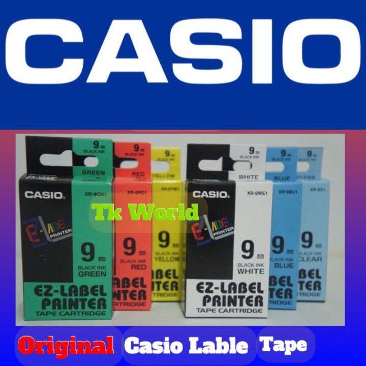 Casio 9mm Original Label printer Tape | Lazada