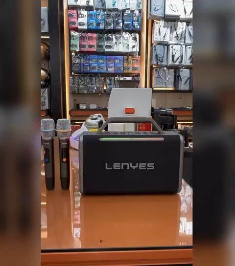 S835 - Speaker LENYES S-835 200W Outdoor KTV Wireless Speaker + Microphone Karaoke Bluetooth 5.0 ...