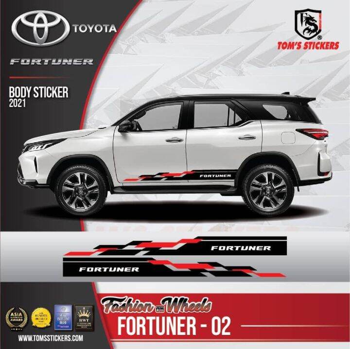 👍👍 TOYOTA FORTUNER CAR BODY STICKER SET FORTUNER - 02 | Lazada