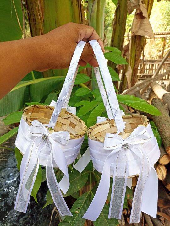 flower girl basket with ribbon | Lazada PH
