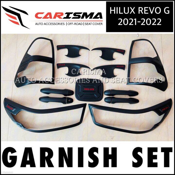 TOYOTA HILUX REVO G 2021-2022 GARNISH SET MADE IN THAILAND (hilux ...