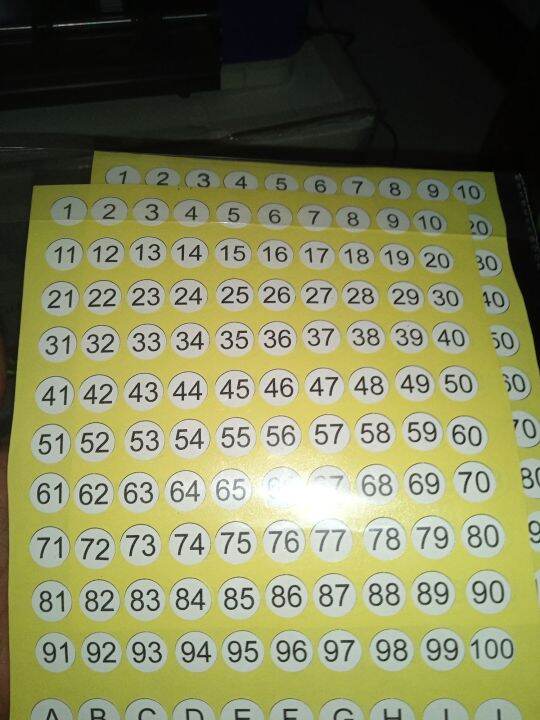 sticker label angka | Lazada Indonesia