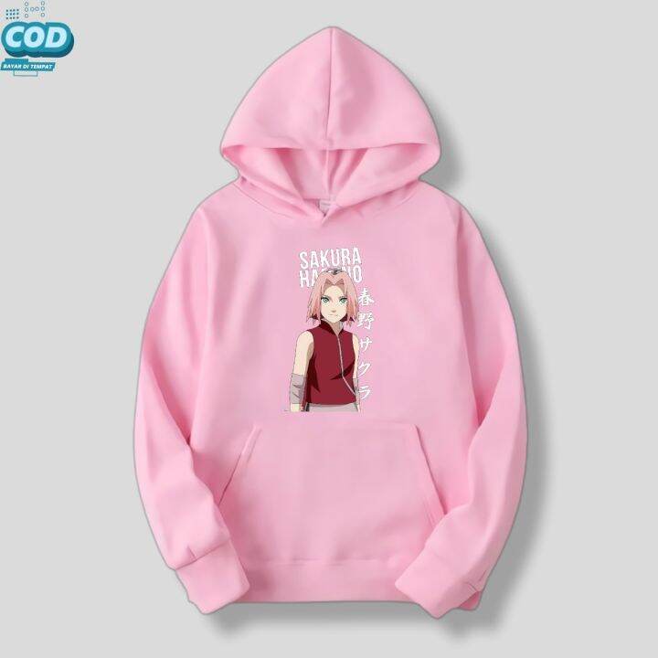 HOODIE SWEATER ANAK ANIME NARUTO HARUNO SAKURA WAIFU WIBU COWOK CEWEK ...