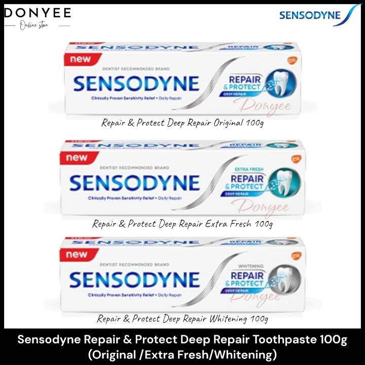 Sensodyne Repair & Protect Deep Repair Toothpaste 100g (Original /Extra ...
