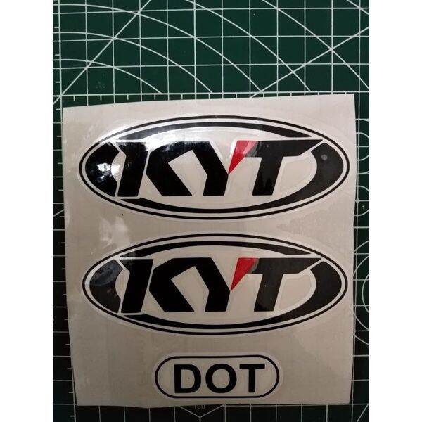 stiker set logo helm kyt + dot | Lazada Indonesia
