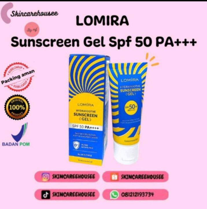 LOMIRA SUNSCREEN GEL SPF 50 PA +++ 50ML | Lazada Indonesia