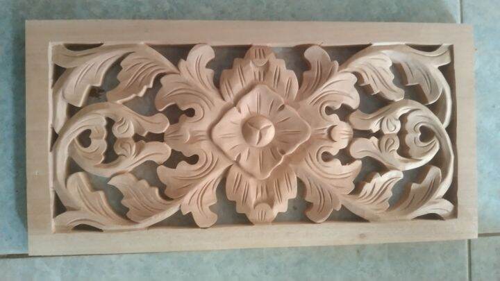 ornamen ukiran kayu tempel 20x40 hiasan pintu jendela | Lazada Indonesia