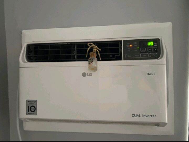 Aircon Wood Frame For Window Type White(No Drill easy to install ...