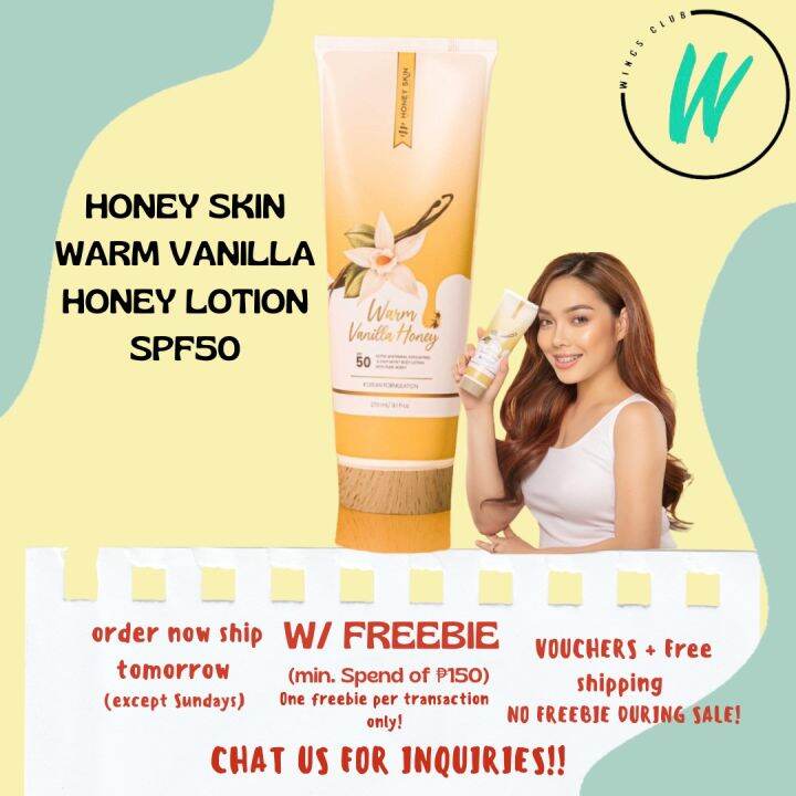 Honey Skin Warm Vanilla Lotion SPF 50 270ml | Lazada PH