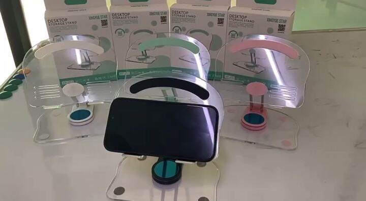 พร้อมส่ง แท่นวางโทรศัพท์ DESKTOP KF-Z11 แท่นวางโน๊ตบุค พร้อมที่วางมือถือ ปรับระดับได้7ระดับ หมุน ...