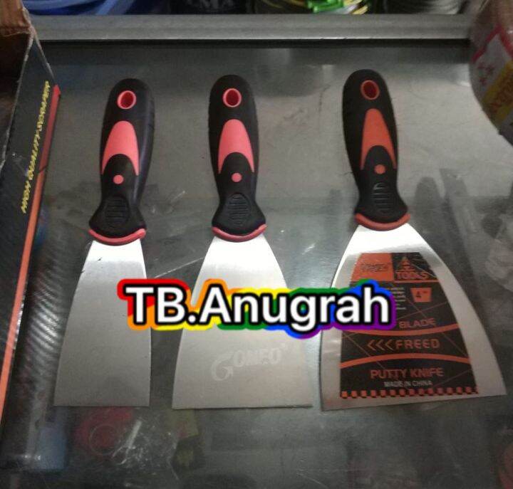 Kape Gagang Karet 2, 3 , dan 4" Inch Kapi Steel Skrap Pisau Dempul ...