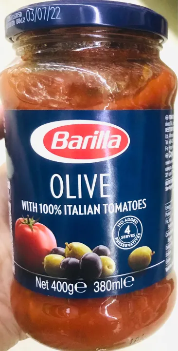 Barilla Olive ( Tomato Sauce with Green and Black Olives ) 400g | Lazada PH