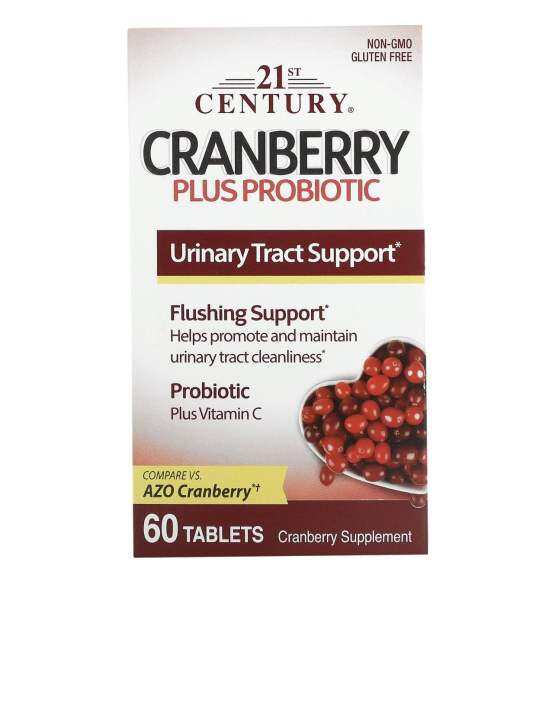 21st Century Cranberry Plus Probiotic 60 tab | Lazada