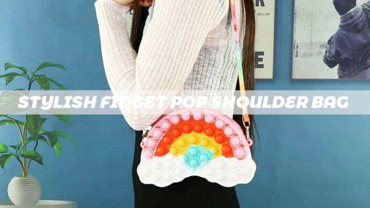 NK Rainbow Cloud Pop it Purse Bag Shoulder Bag Fidget Toys Handbag ... NK Rainbow Cloud Pop it Purse Bag Shoulder Bag Fidget Toys Handbag ...