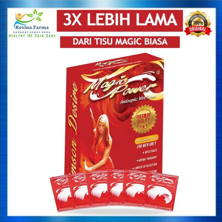 Tissue Power Magic Man Merah isi 6 Sachet, Tisue Super Magic, Tissue ...