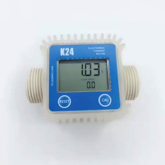 K-24 Turbine Digital Diesel Fuel Flow Meter K24 Fuel Diesel Air Water ...
